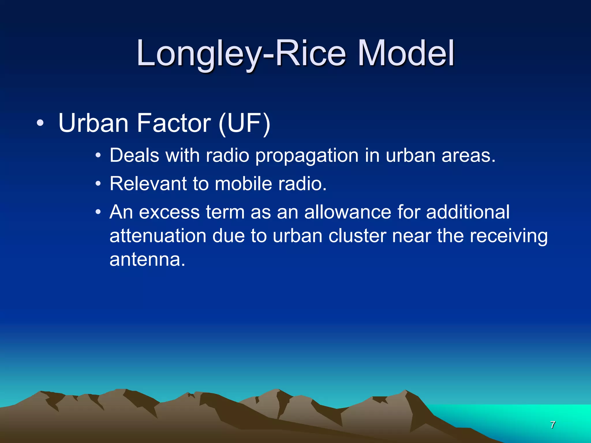 Outdoor propagatiom model | PPTX