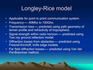 Outdoor propagatiom model | PPTX