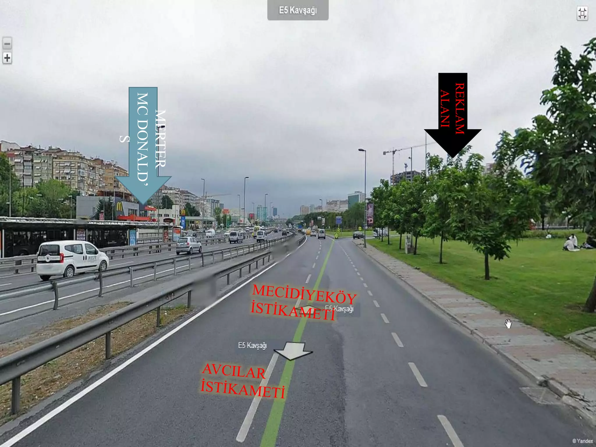 Outdoor reklam alanı - merter E5 ve yanyol | PPTX