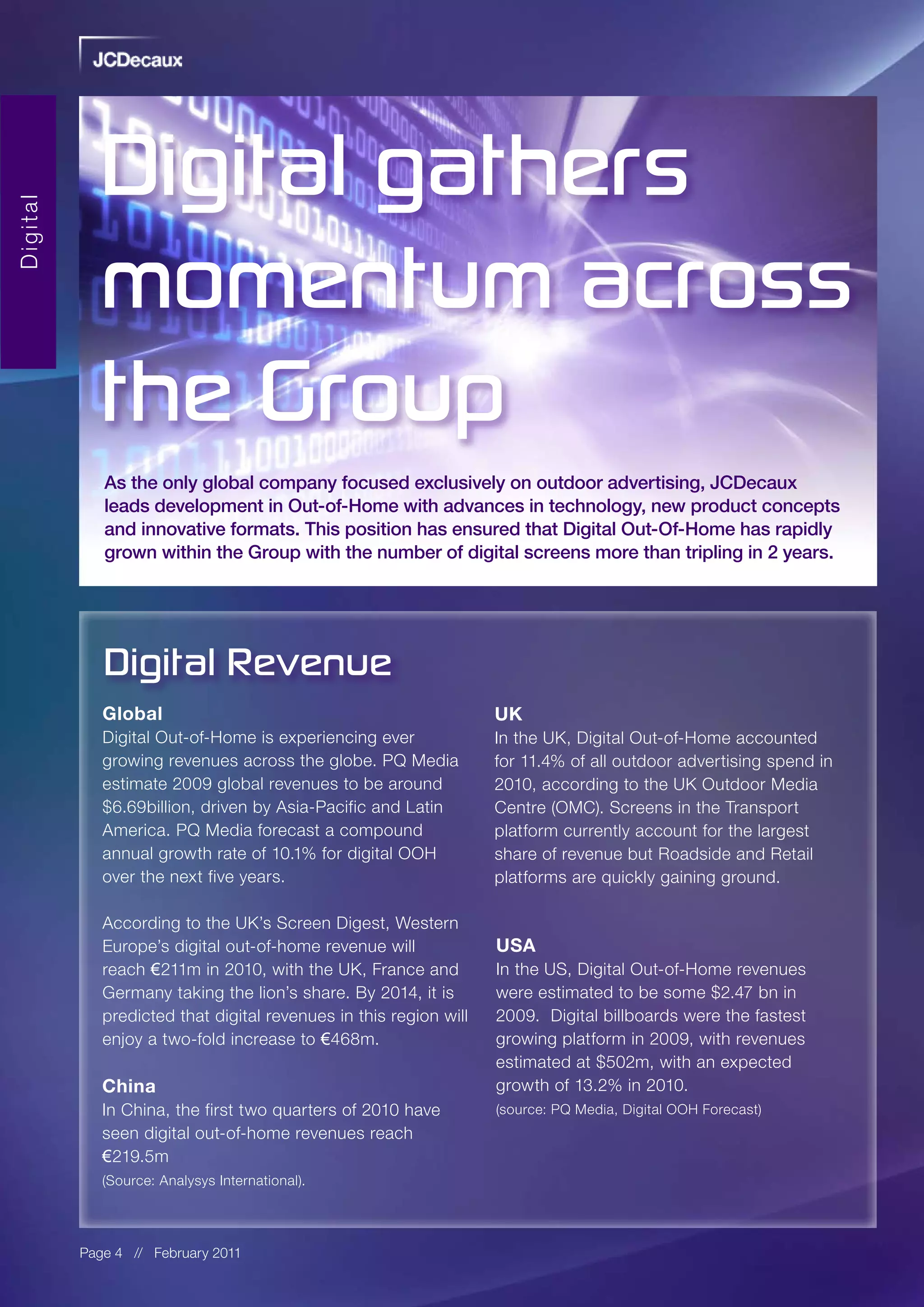 JCDecaux Outdoor showcase no_25 | PDF | Aviation Industry | Industries