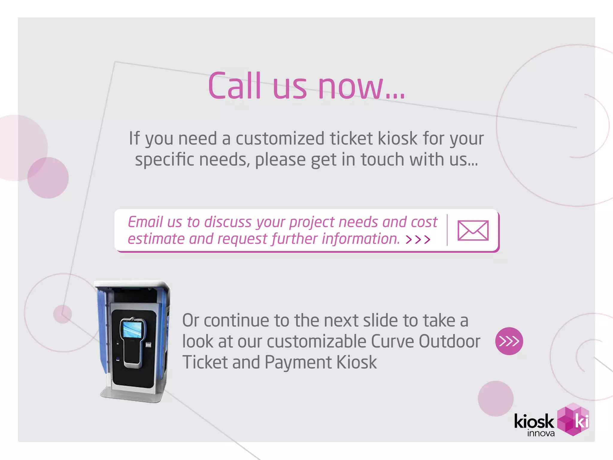Outdoor Ticketing Kiosks | PDF