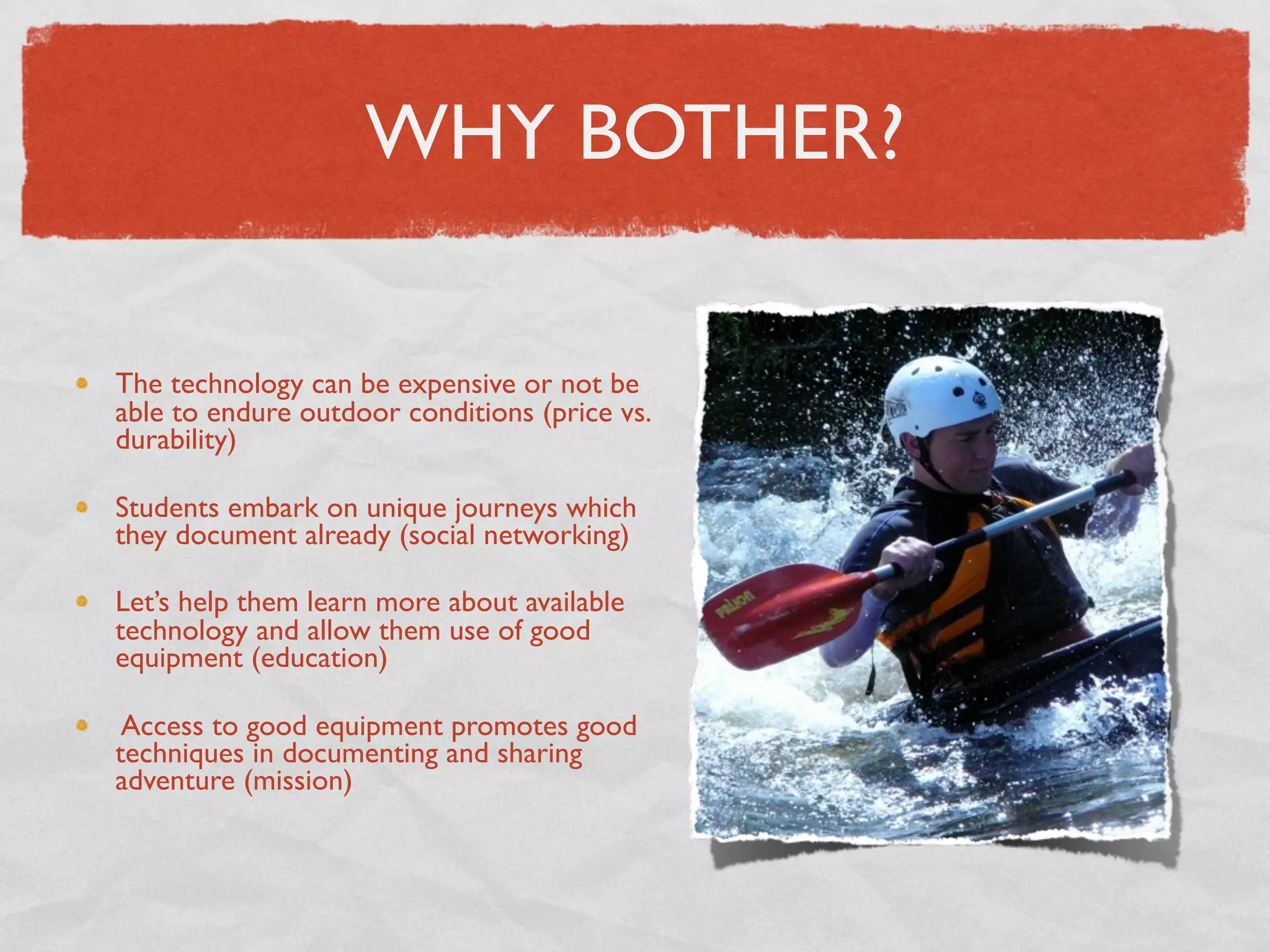 Outdoor Video Project Proposal | KEY