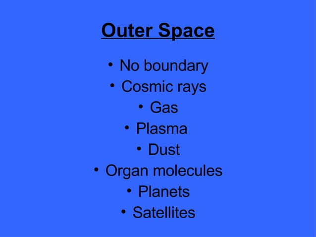 Outer Space | PPT | Space and Astronomy | Science