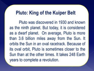 Outer and Dwarf Planets in the Solar System | PPTX