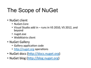 Developing a Community and an Ecosystem with NuGet | PDF