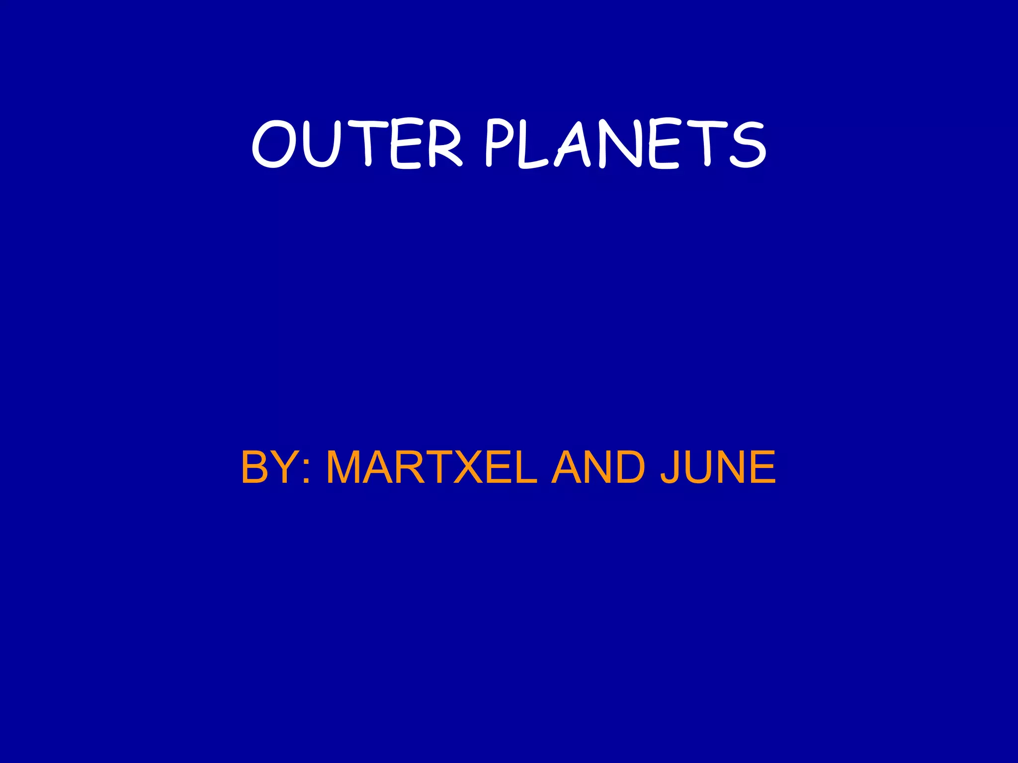 Outer planets | PPT