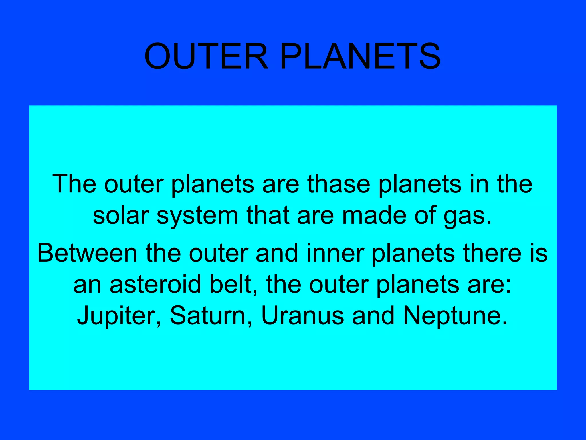 Outer planets | PPT