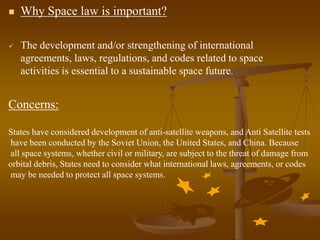Outerspace law | PPTX
