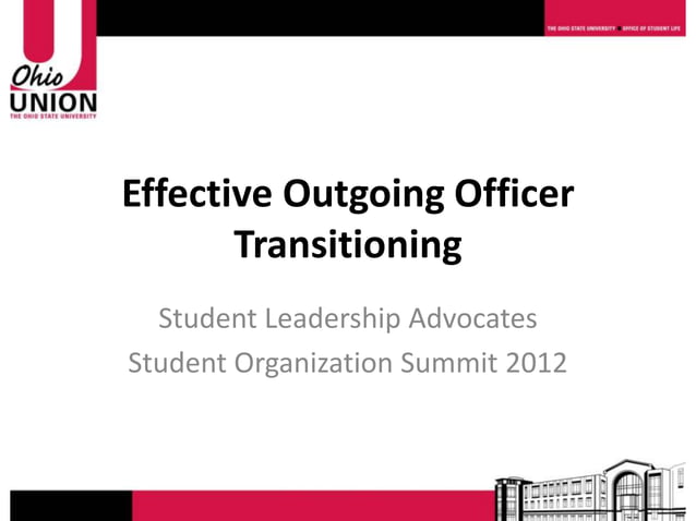 Outgoing officer transition | PPTX