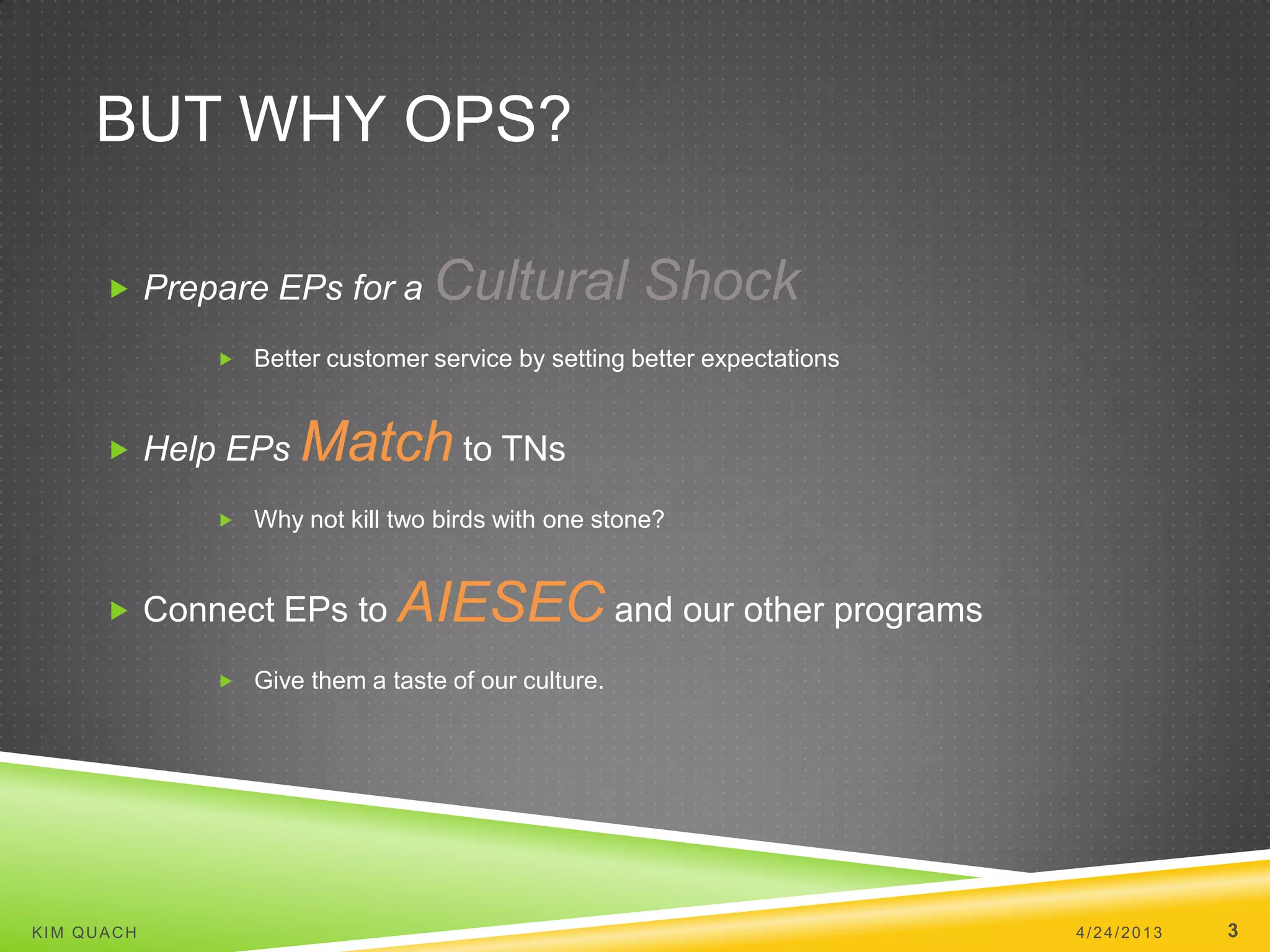 Outgoing preparation seminar (ops) ppt | PPTX