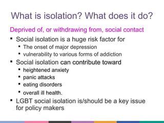 Out in the country lgbt rural isolation | PPT