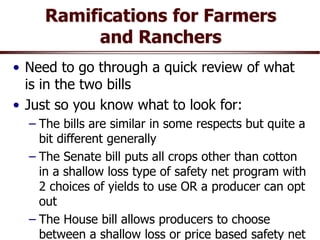 Overview of the 2012 Farm Bill | PPT
