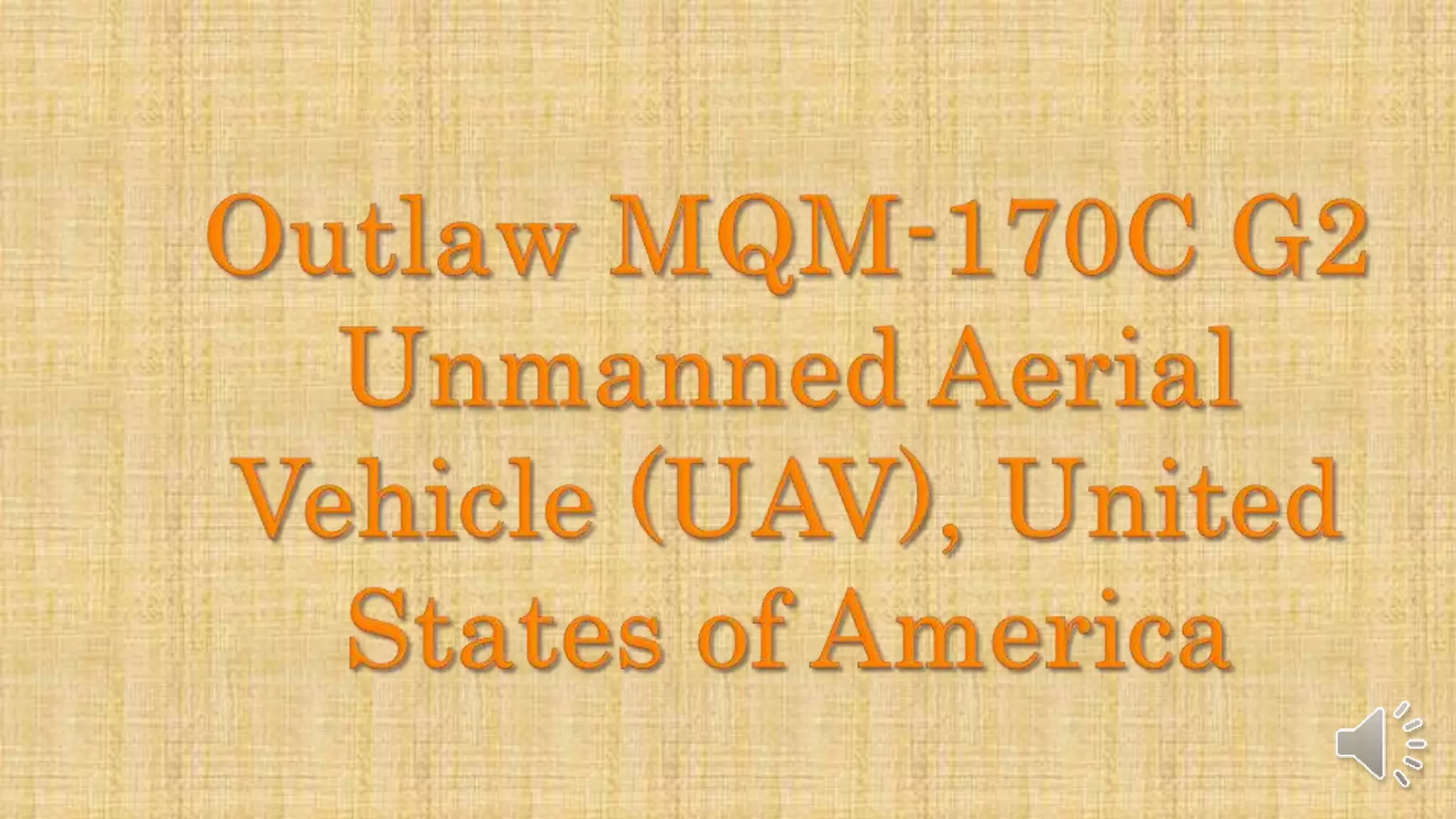 Outlaw mqm 170 c g2 unmanned aerial vehicle (uav), united states of ...