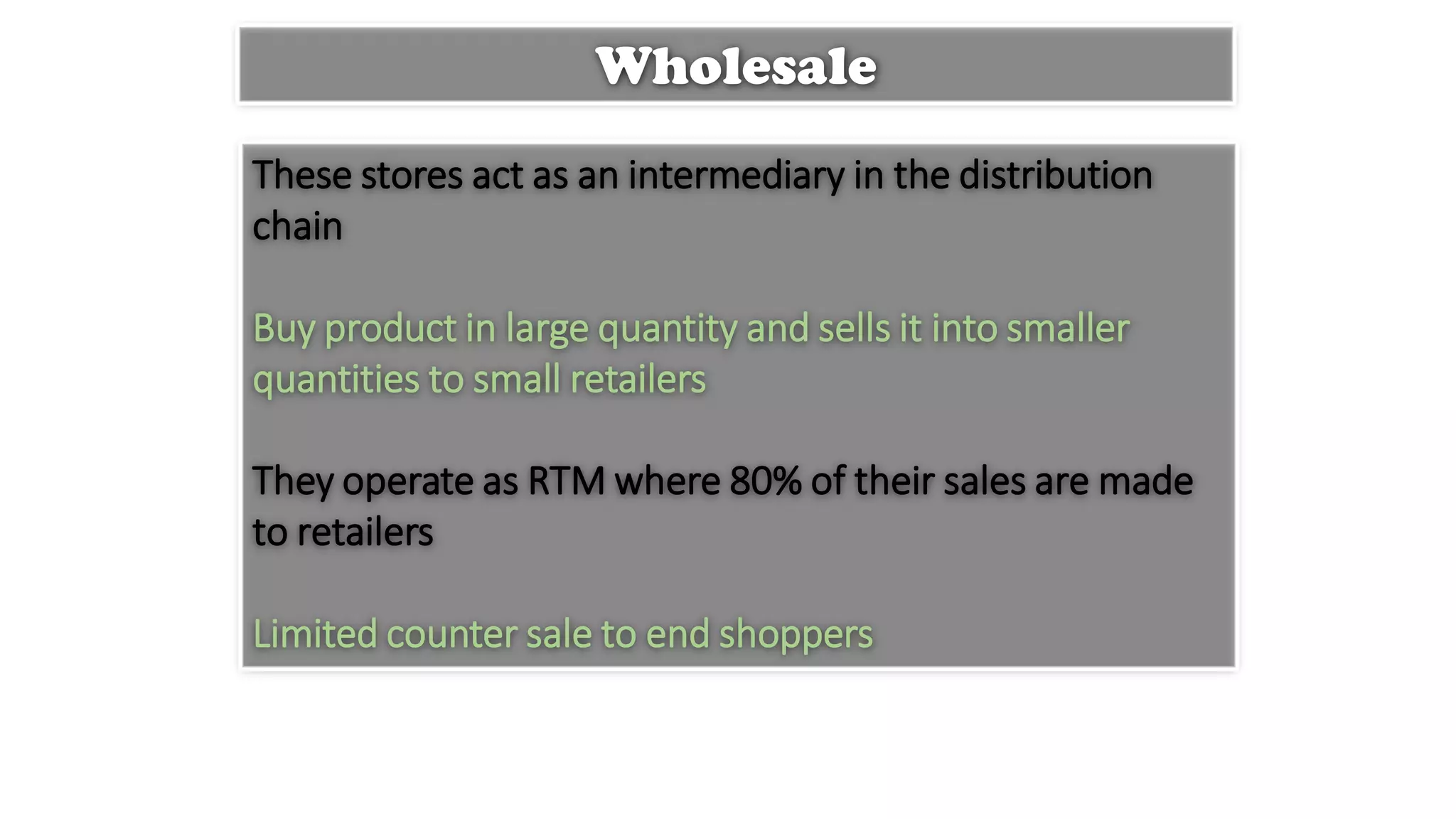Outlet classification and channel definitions | PDF