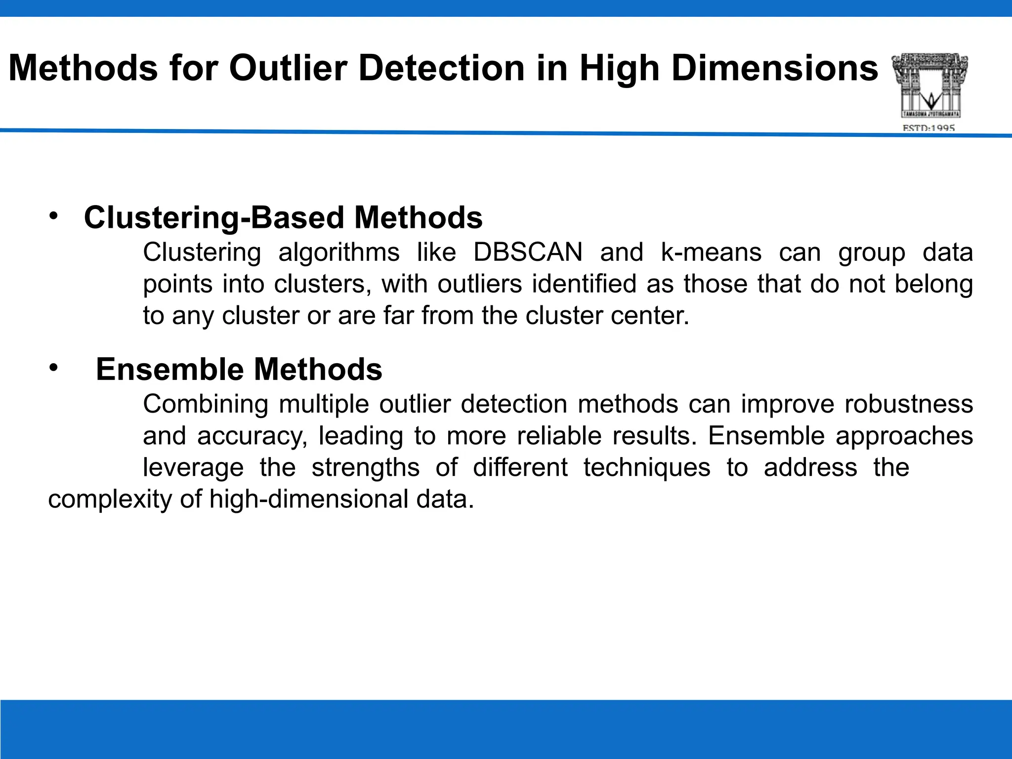 Outlier-Detection-in-Higher-Dimensions in data mining | PPTX