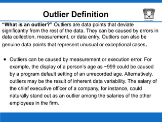 Outlier-Detection-in-Higher-Dimensions in data mining | PPT