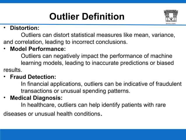 Outlier Detection In Higher Dimensions In Data Mining Ppt
