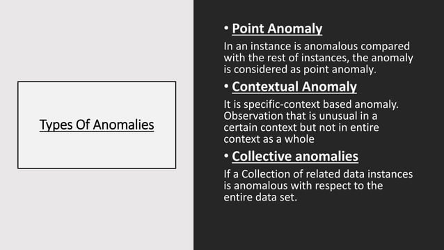 Outlier analysis and anomaly detection | PPTX | Technology & Computing