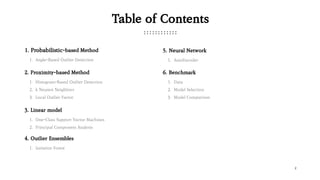 Outlier detection method introduction | PDF