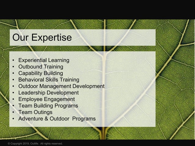 Corporate Outbound Experiential Learning Programs | PDF