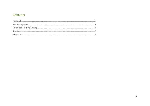 Outlife Proposal Outbound Leadership Development Program | PDF