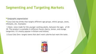 marketing management of coca-cola | PPT