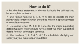 OUTLINE lesson in English for Academic and Professional Purposes | PPTX