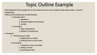 OUTLINE lesson in English for Academic and Professional Purposes | PPTX