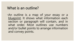 OUTLINE lesson in English for Academic and Professional Purposes | PPTX ...