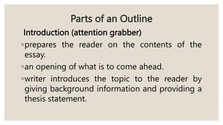 OUTLINE lesson in English for Academic and Professional Purposes | PPTX