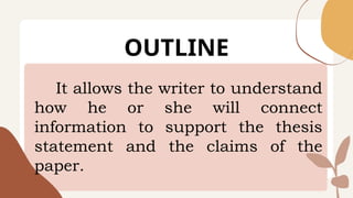 OUTLINE and HOW TO DEVELOP AN OUTLINE.pptx