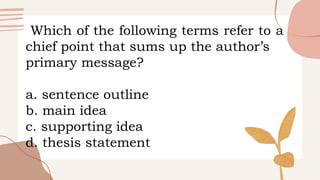 OUTLINE and HOW TO DEVELOP AN OUTLINE.pptx