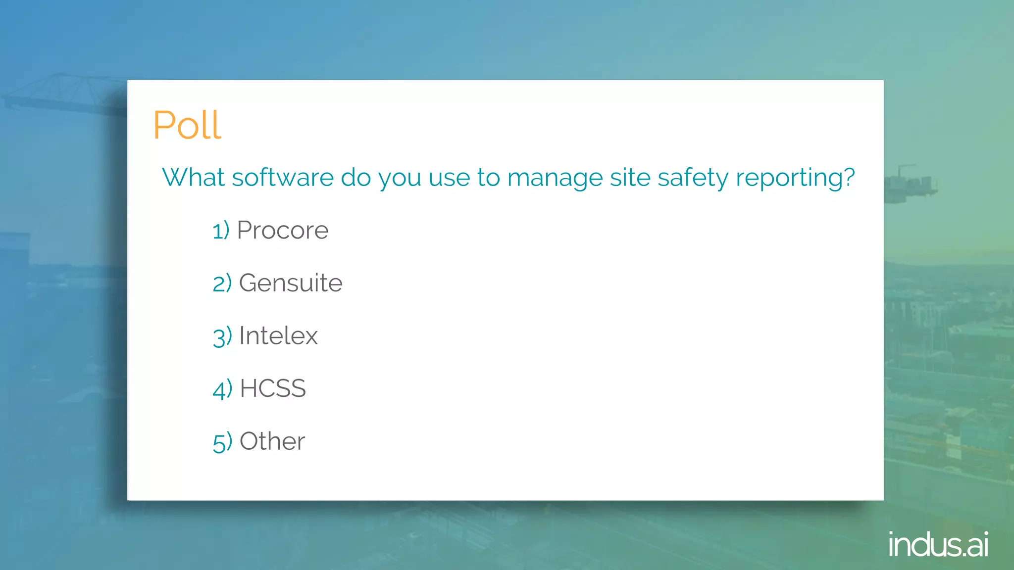 Artificial Intelligence for Procore: Building a Culture of Safety | PPT