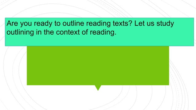 OUTLINE-READING-TEXT-IN-VARIOUS-DISCIPLINES.pptx | Education