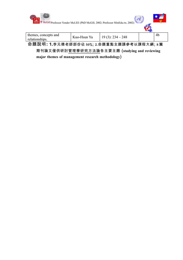 Outline Res Meth 2010 Spring Feb01 | PDF