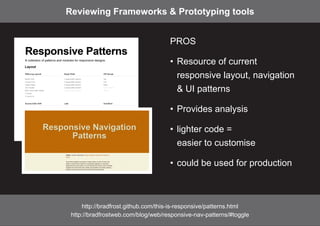 Prototyping for responsive web design | PPT