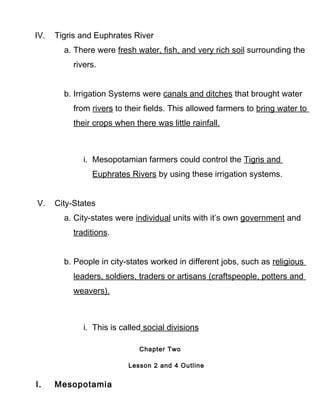 Unit 2 Outline Notes | DOC