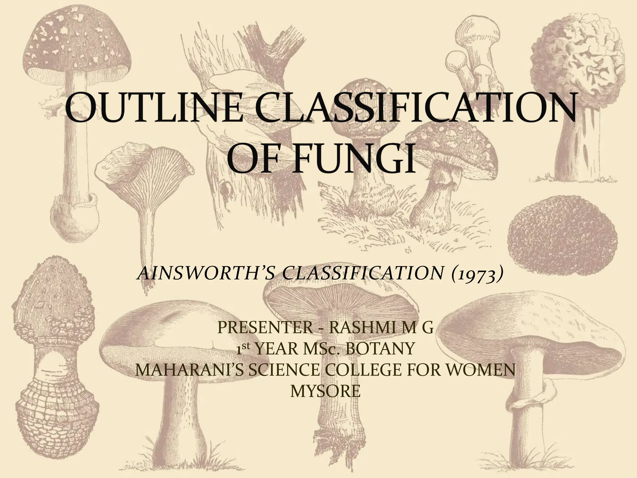OUTLINE CLASSIFICATION OF FUNGI.pptx
