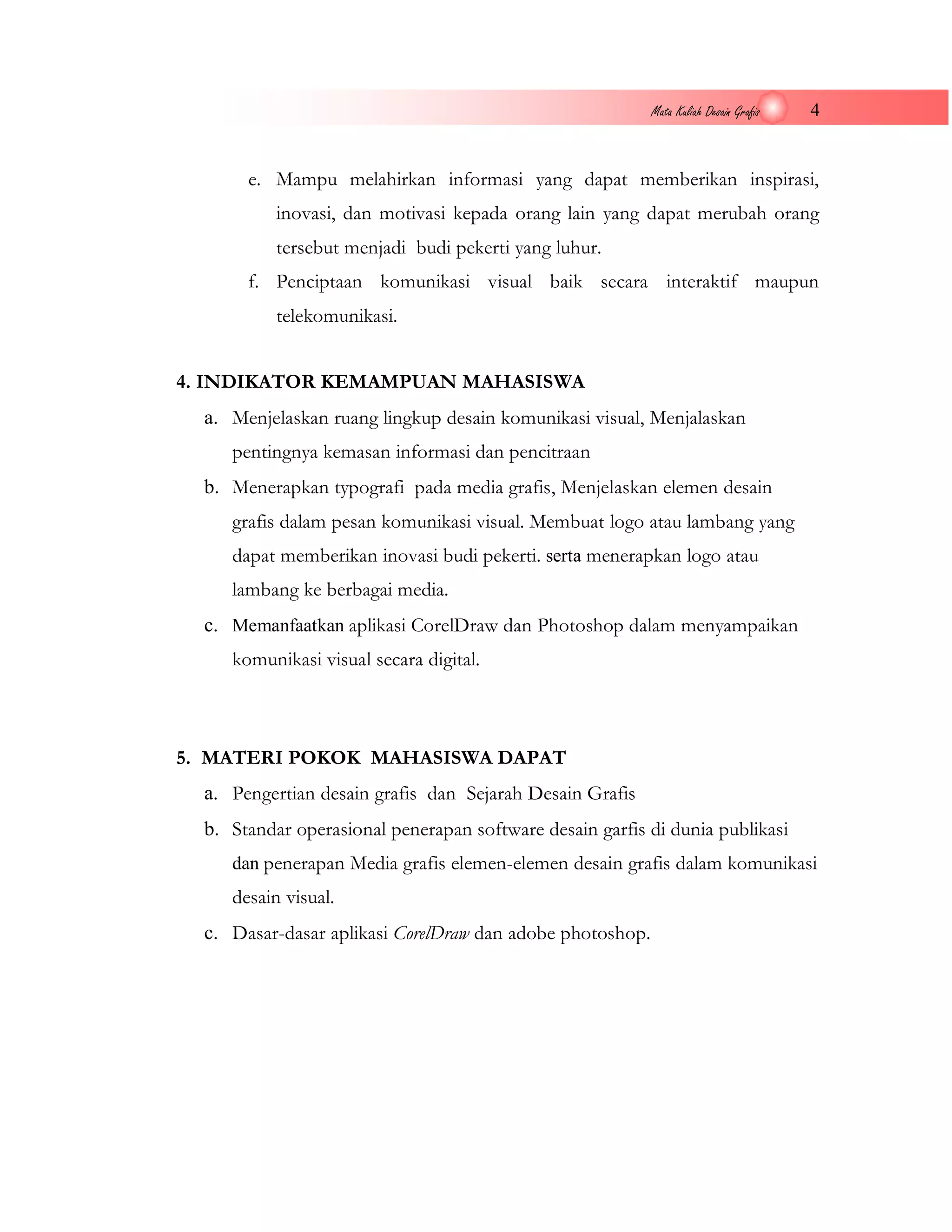 Outline desain grafis | PDF