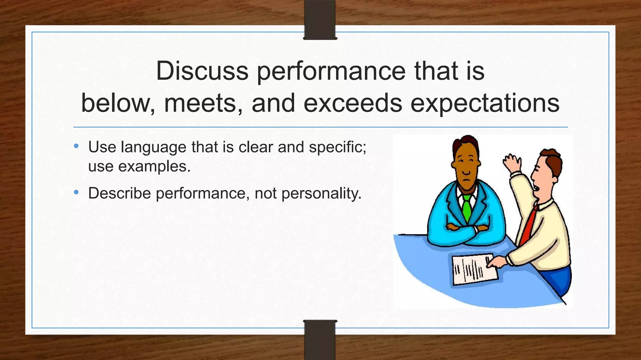 Outline for Conducting an Effective Performance Review | PPSX | Resume Writing and Advice | Job ...