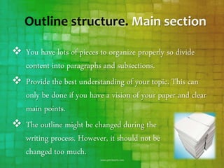 Outline for term paper – basic structure | PPT