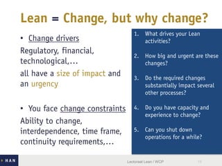 Lean model cell: fast & radical change | PPT