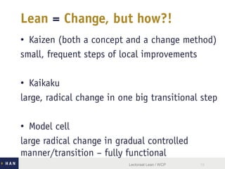 Lean model cell: fast & radical change | PPT
