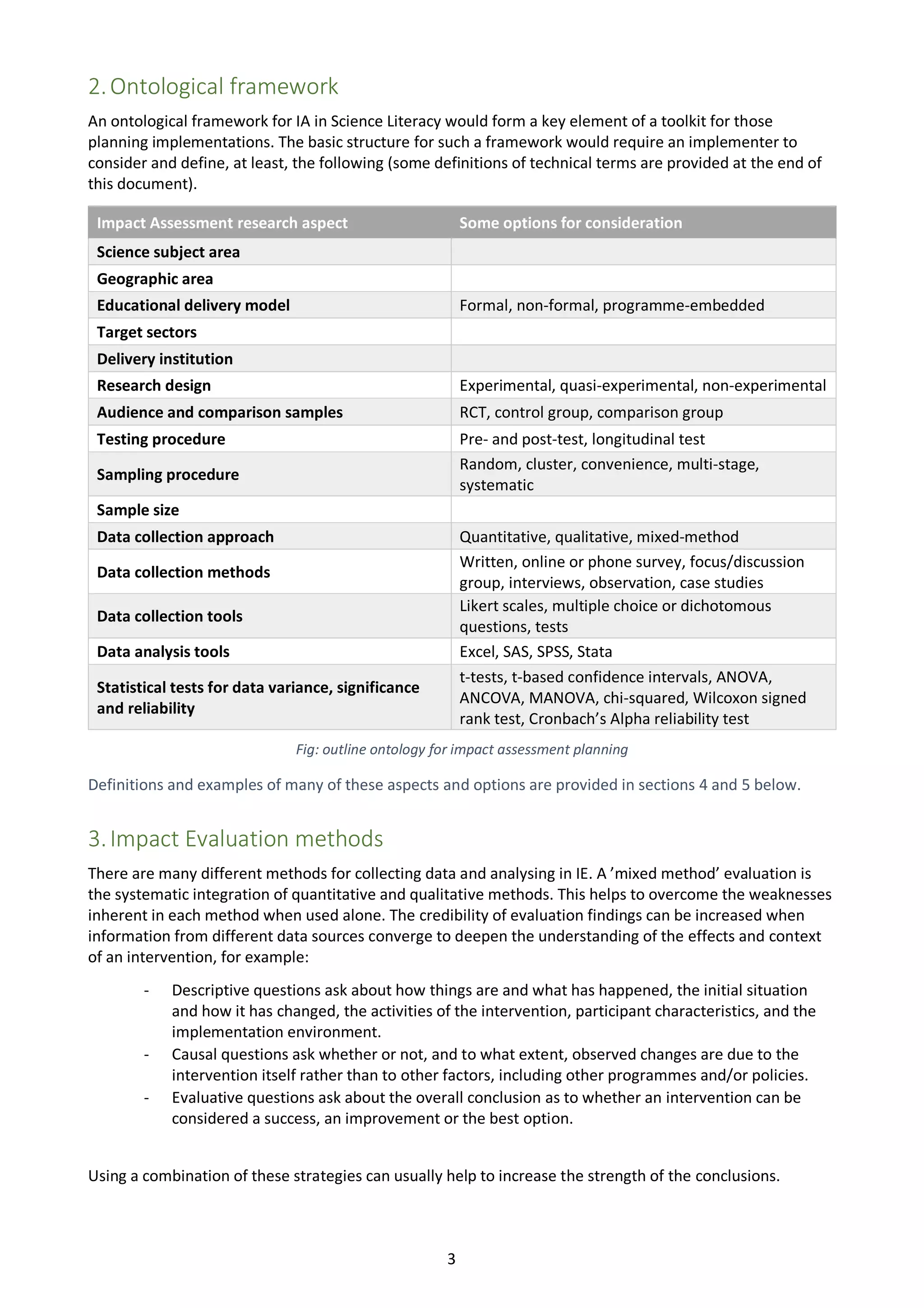 Outline model Impact Evaluation toolkit | PDF