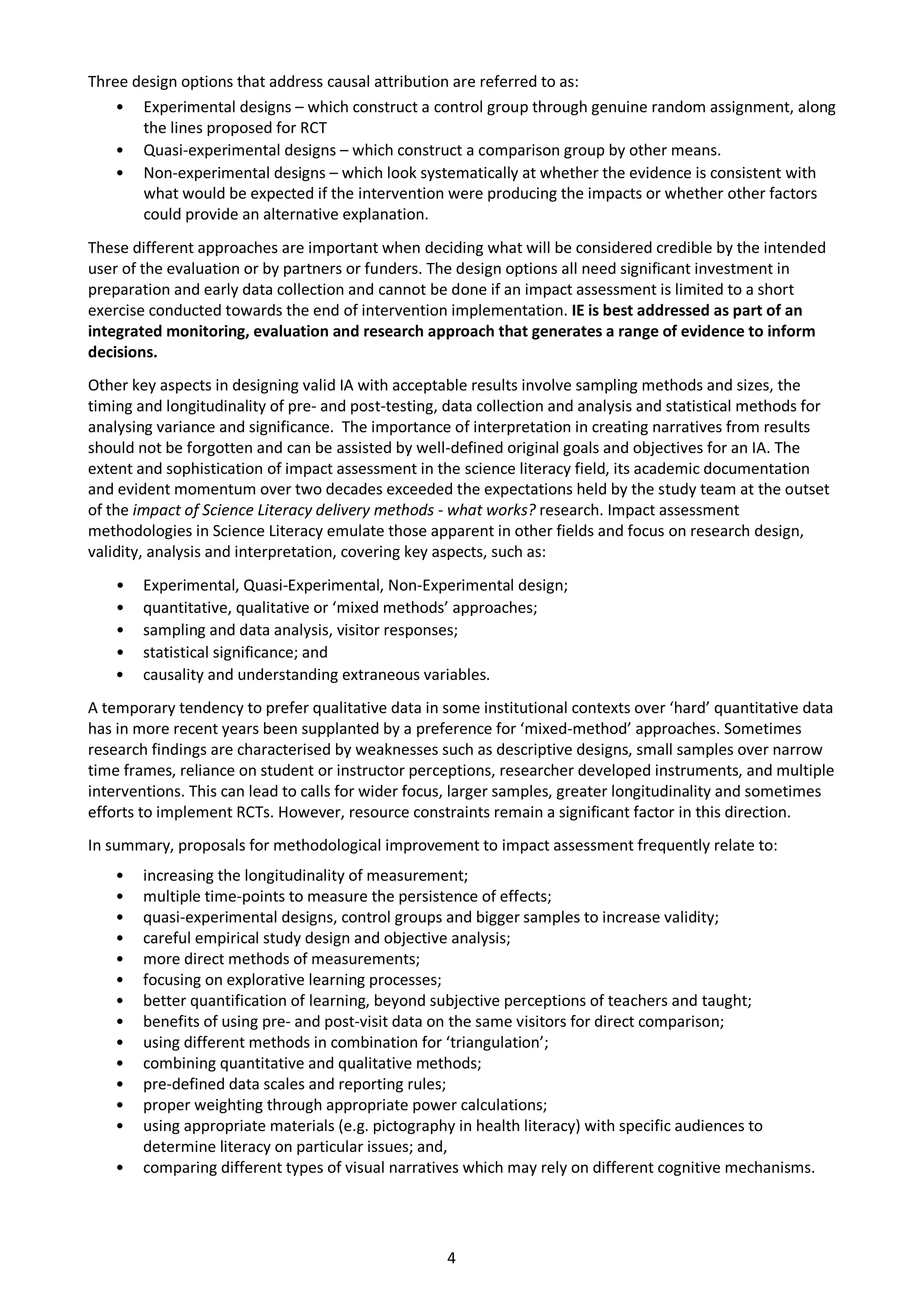 Outline model Impact Evaluation toolkit | PDF