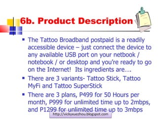 Outline of 10 step marketing plan for globe tattoo broadband postpaid ...