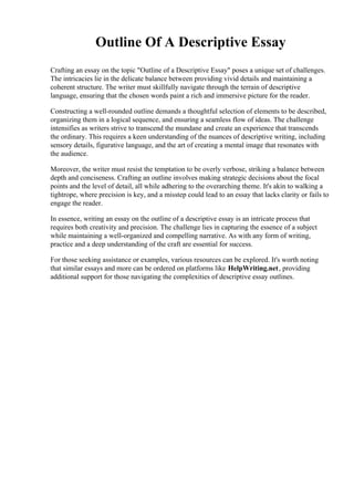 Outline Of A Descriptive Essay.pdf