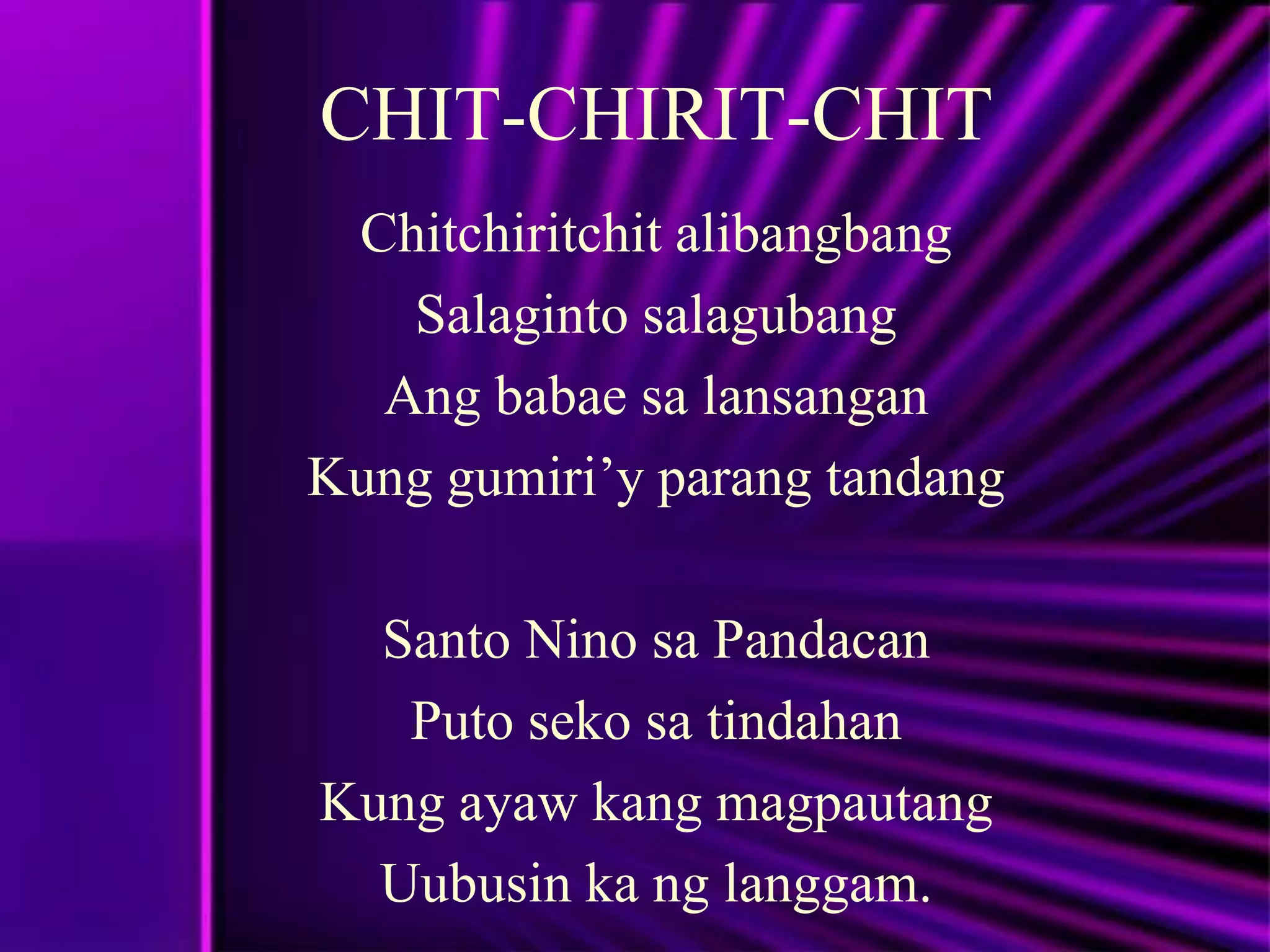 Outline of literary forms based on philippine historical | PPTX