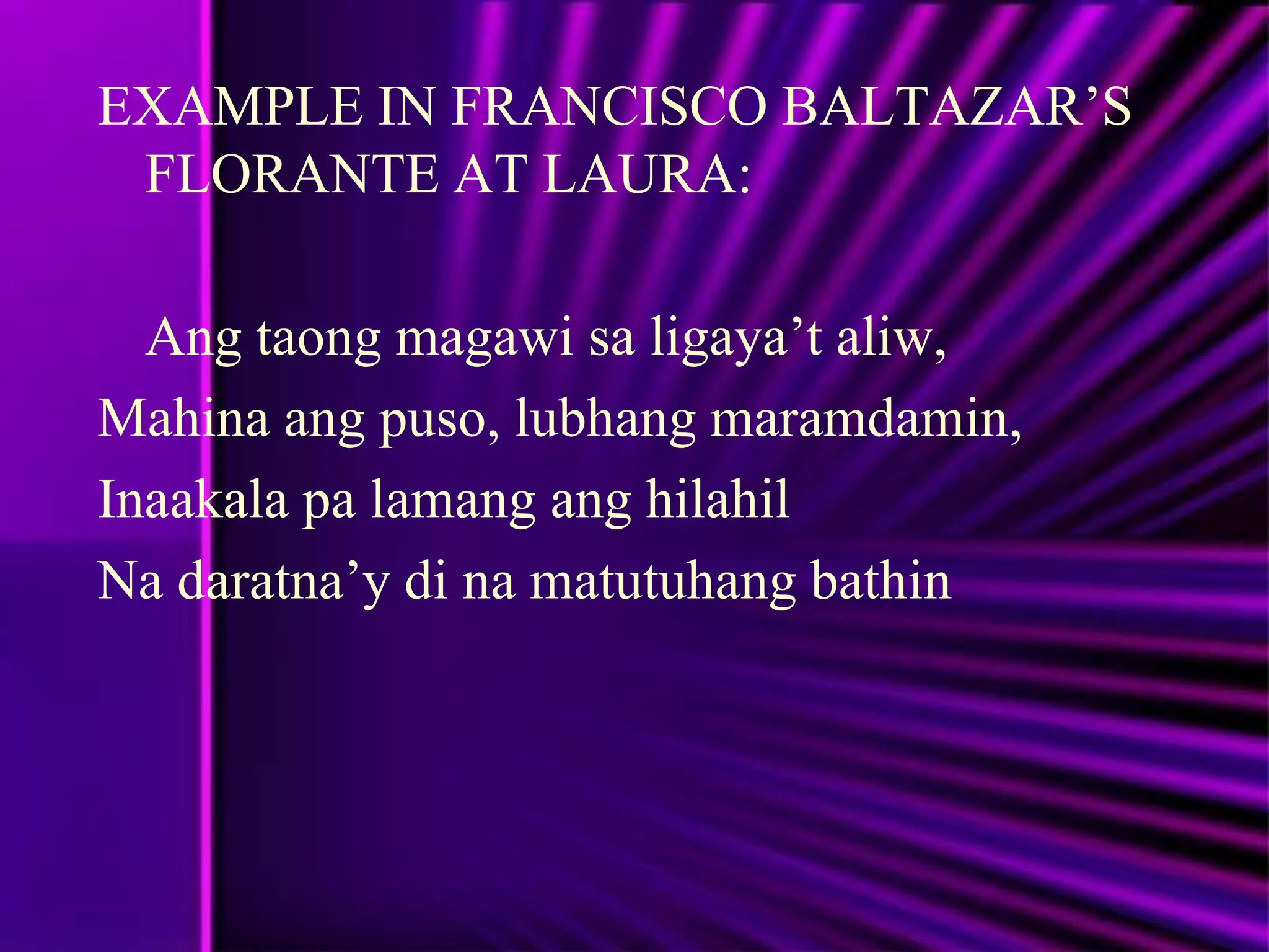 Outline of literary forms based on philippine historical | PPTX