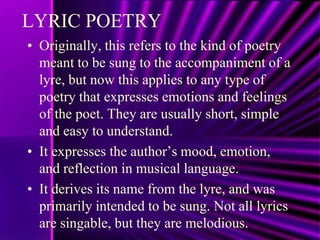 Outline of literary forms based on philippine historical | PPT